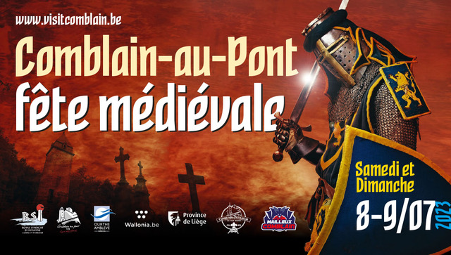 Fête médiévale de Comblain-au-Pont 2023 sur le portail médiéval