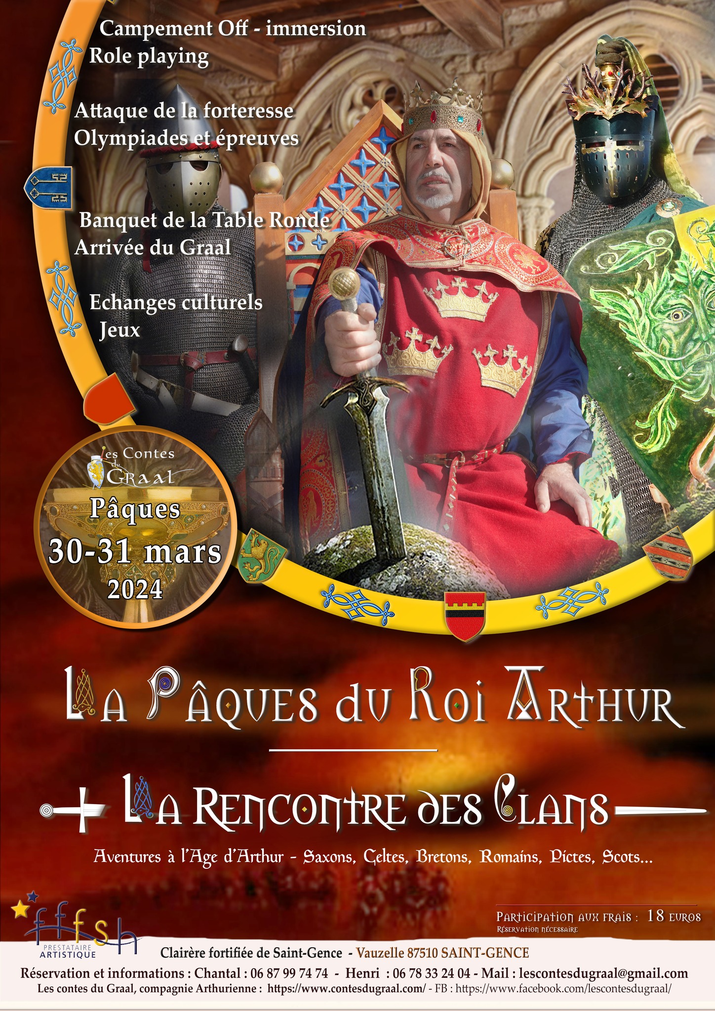 La Pâques du Roi Arthur - La rencontre des clans sur le portail médiéval