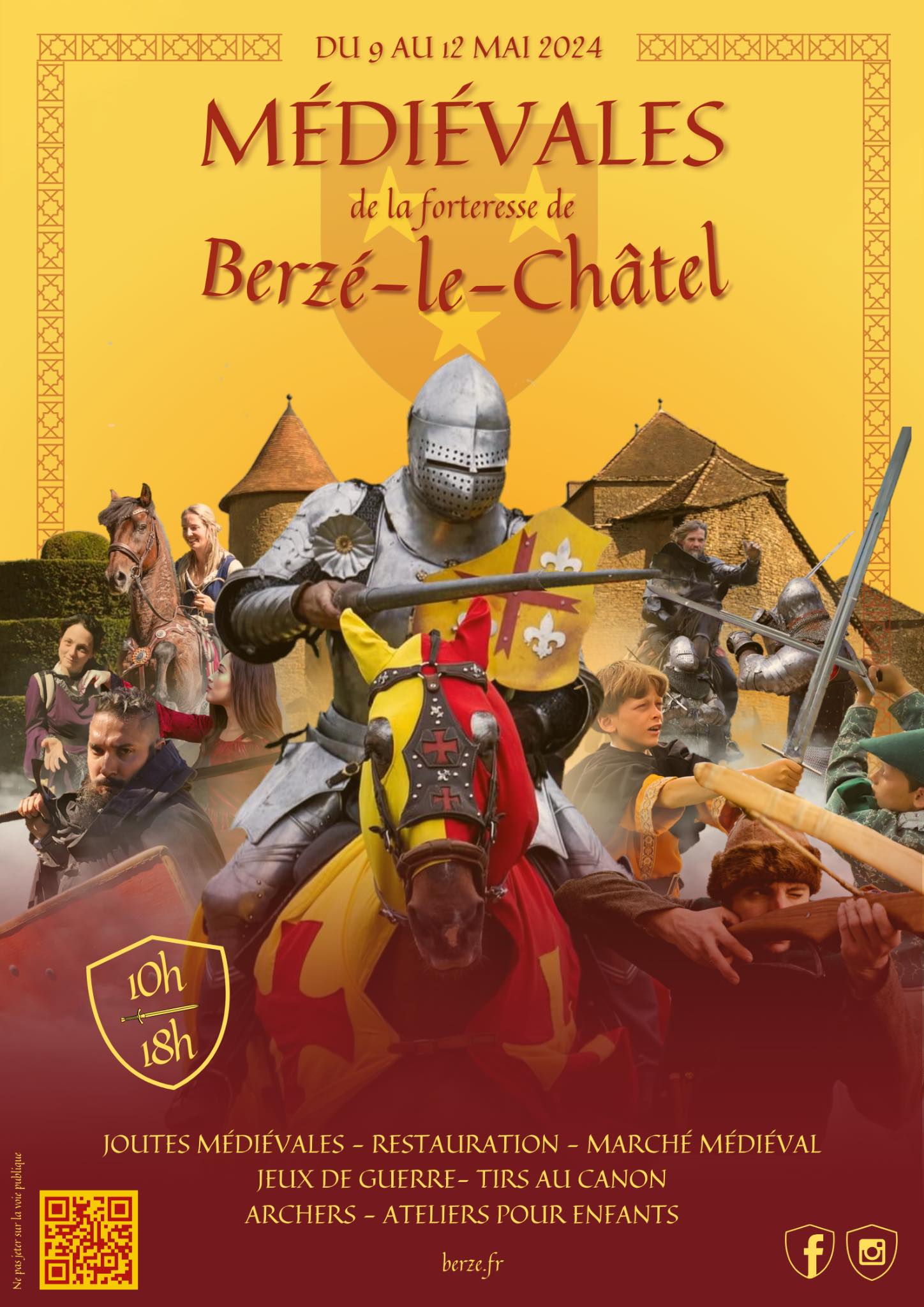 Médiévales de la forteresse de Berzé-le-Châtel 2024 sur le portail médiéval