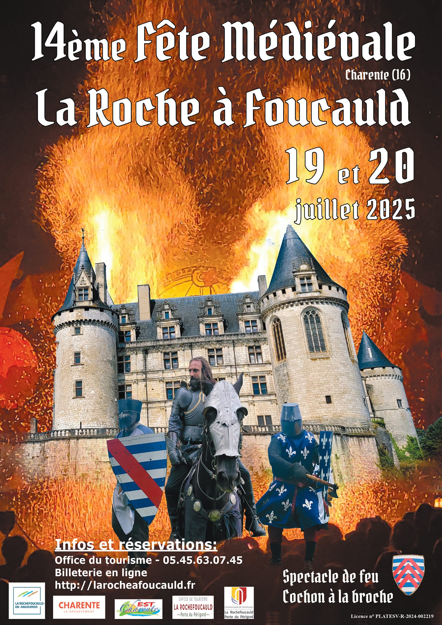 Fête Médiévale La Roche à Foucauld 2025 sur le portail médiéval