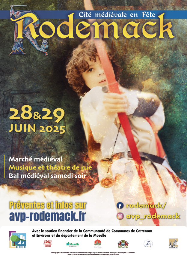 Rodemack Cité Médiévale en Fête 2025 sur le portail médiéval