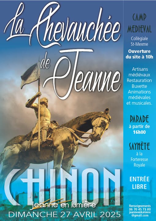 La Chevauchée de Jeanne – Jeanne en Lumière sur le portail médiéval