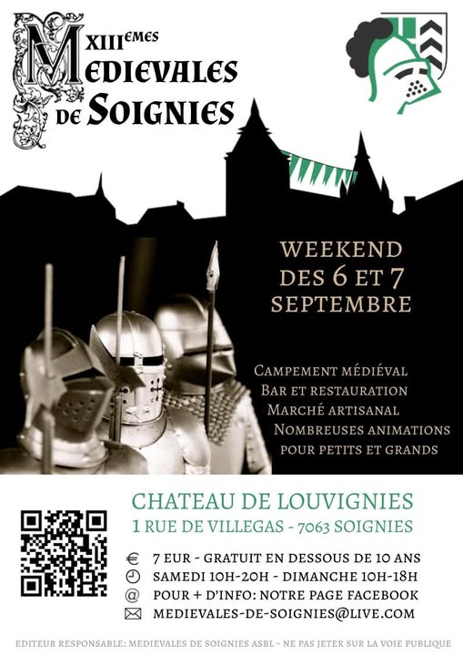 Médiévales de Soignies 2025 sur le portail médiéval