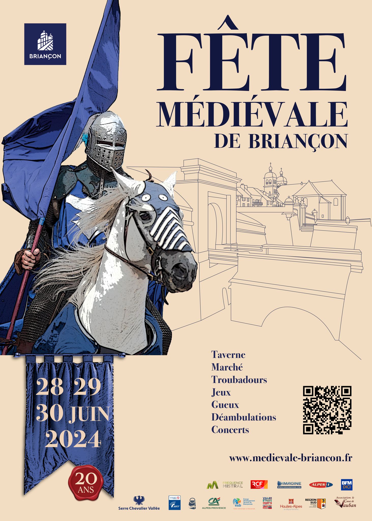 Fête médiévale de Briançon - 20ème édition sur le portail médiéval
