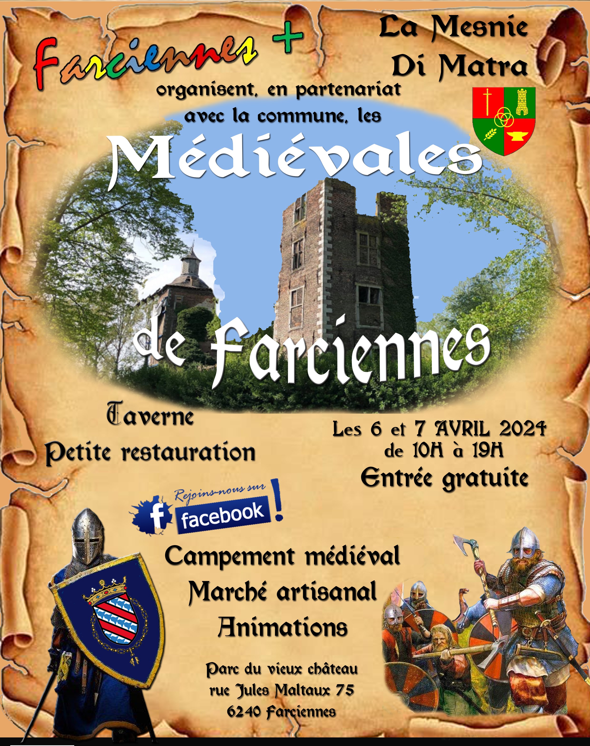 Médiévales de Farciennes sur le portail médiéval