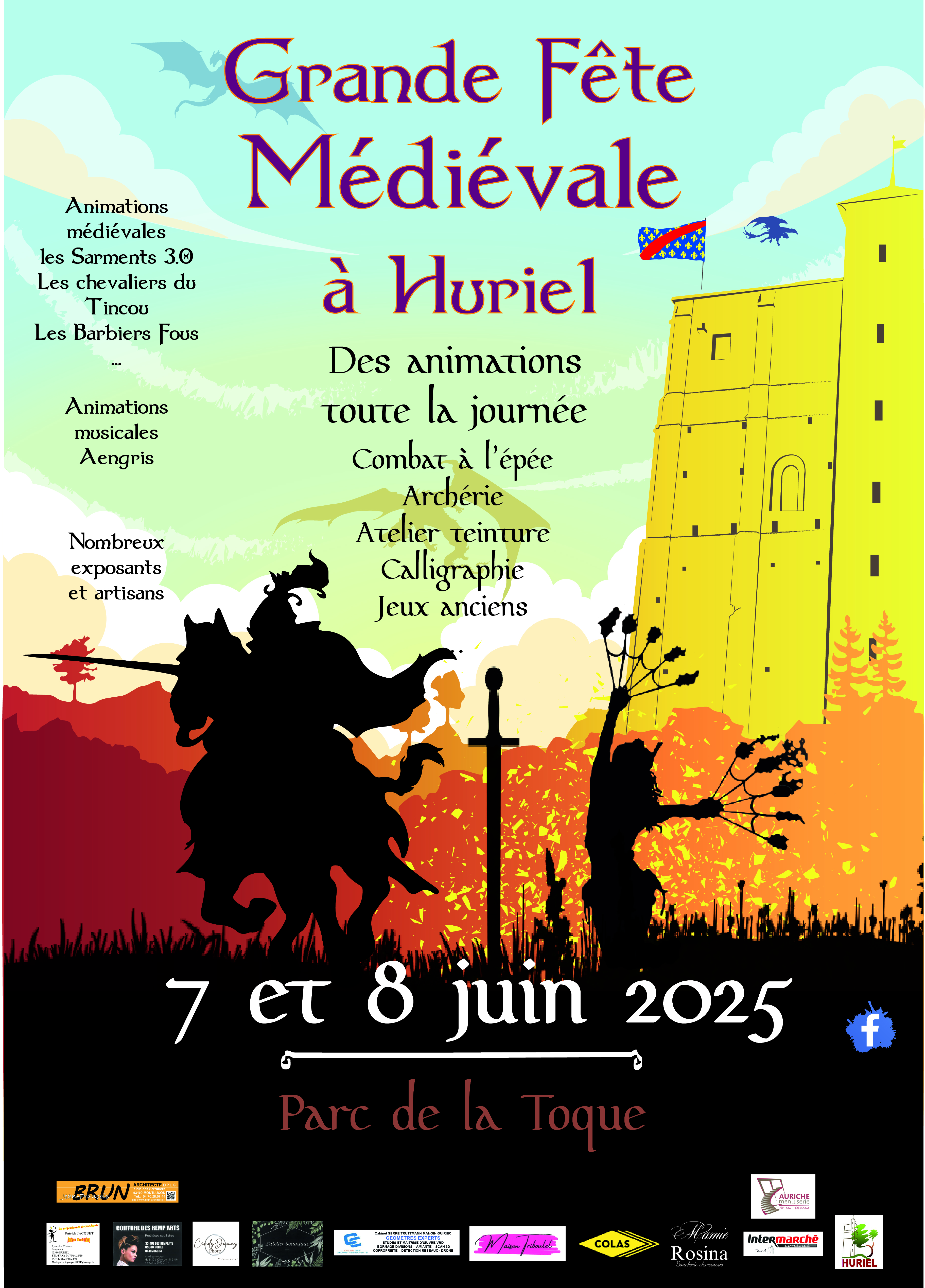 Grande fête médiévale d'Huriel sur le portail médiéval