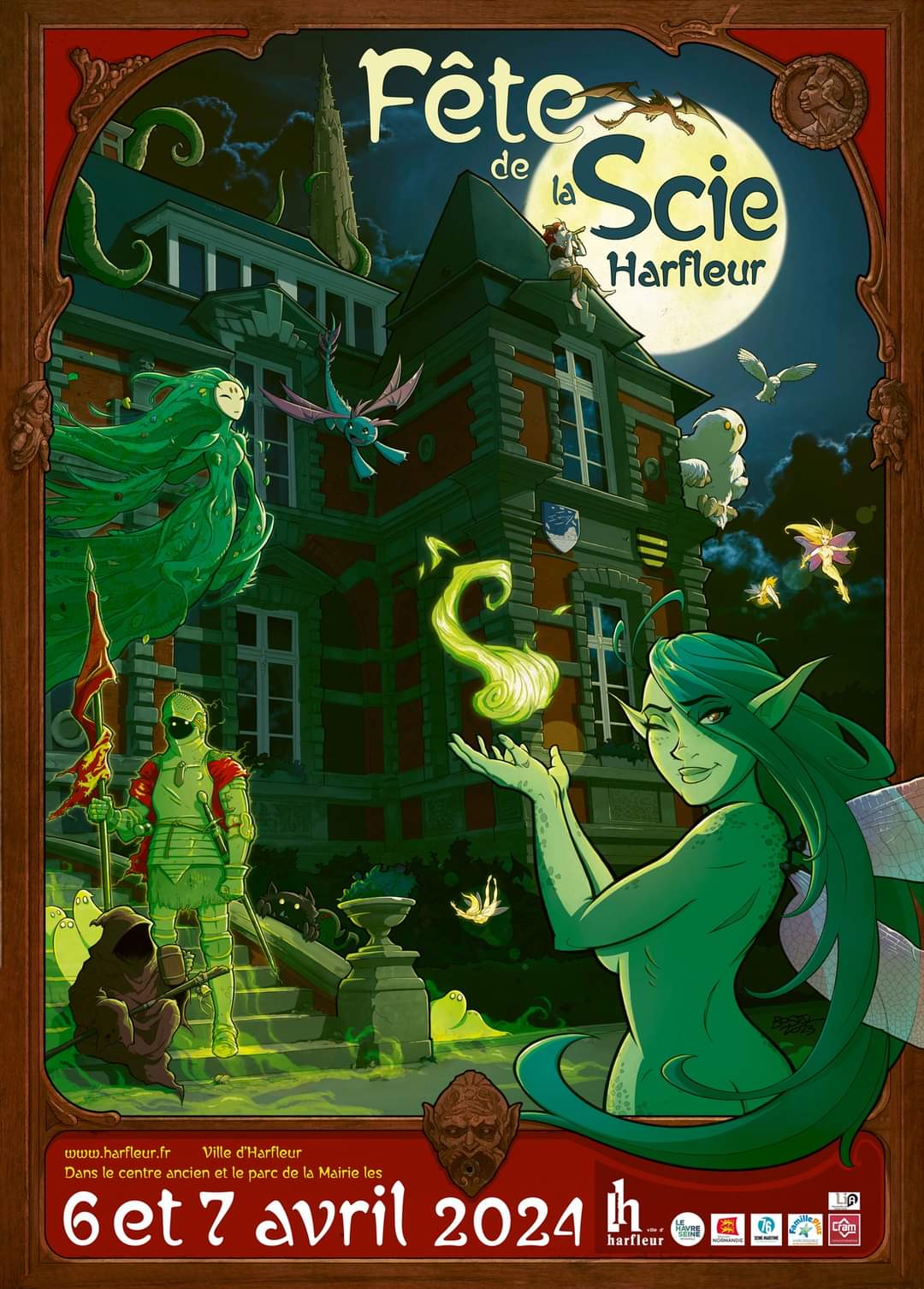 Fête de la Scie à Harfleur 2024 sur le portail médiéval