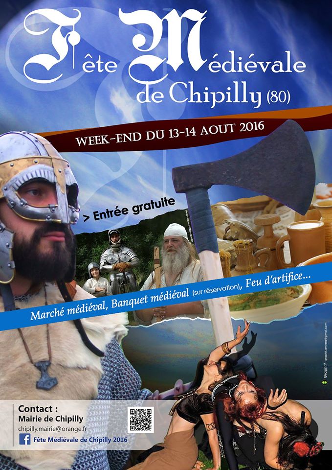 Fête Médiévale de Chipilly 2016 sur le portail médiéval