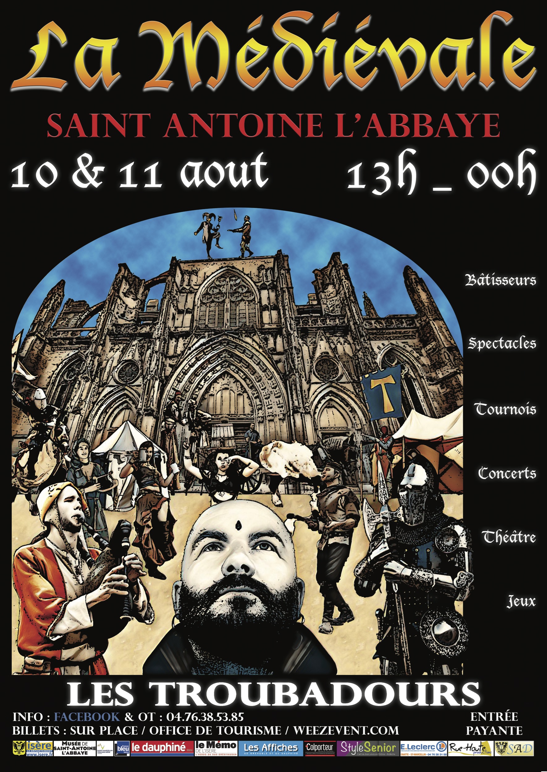Grande fête médiévale de Saint Antoine sur le portail médiéval