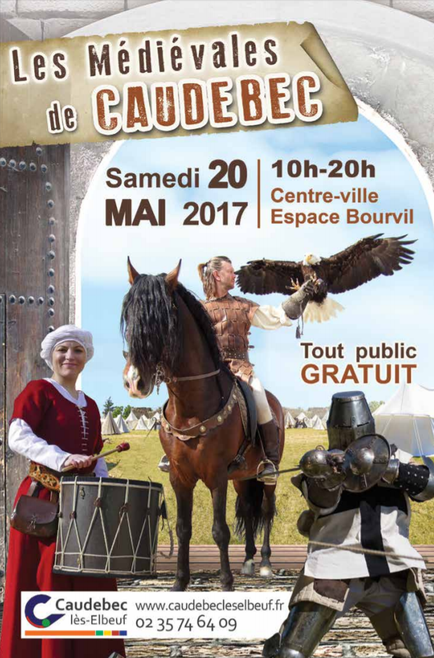 Les Médiévales de Caudebec 2017 sur le portail médiéval