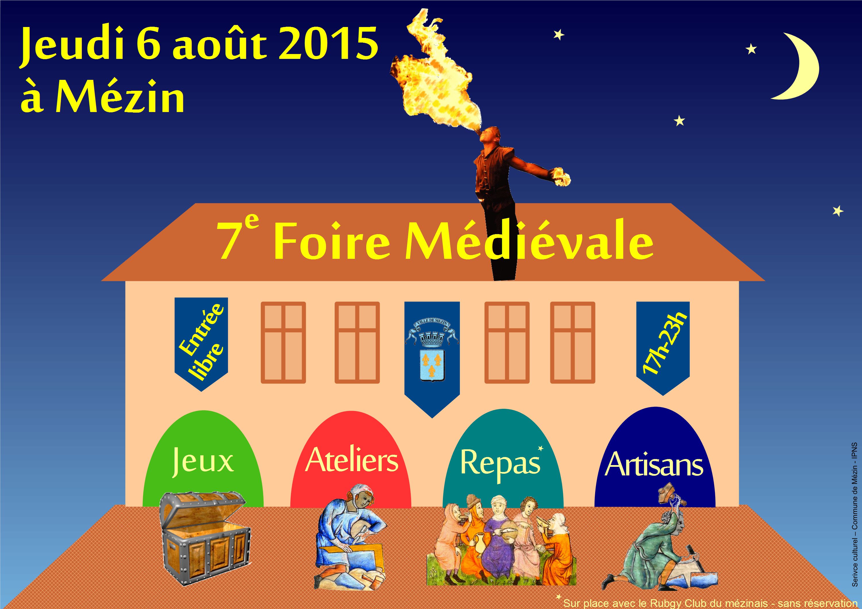 Mézin sur le portail médiéval