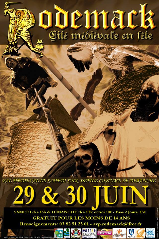 Rodemack Cité Médiévale en Fête sur le portail médiéval
