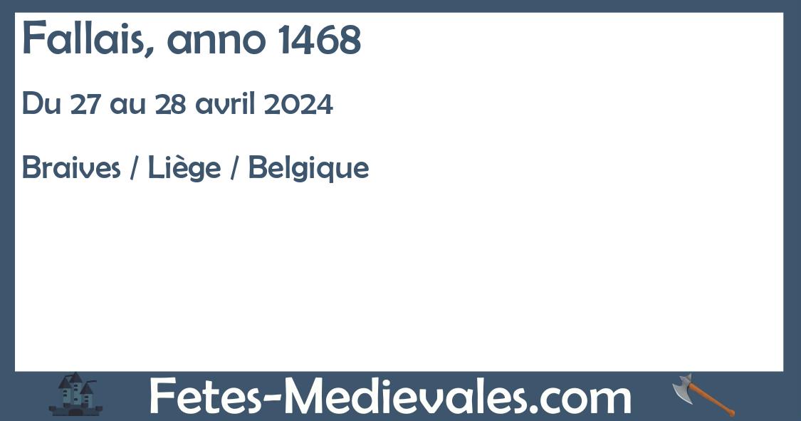 Fallais, anno 1468 sur le portail médiéval