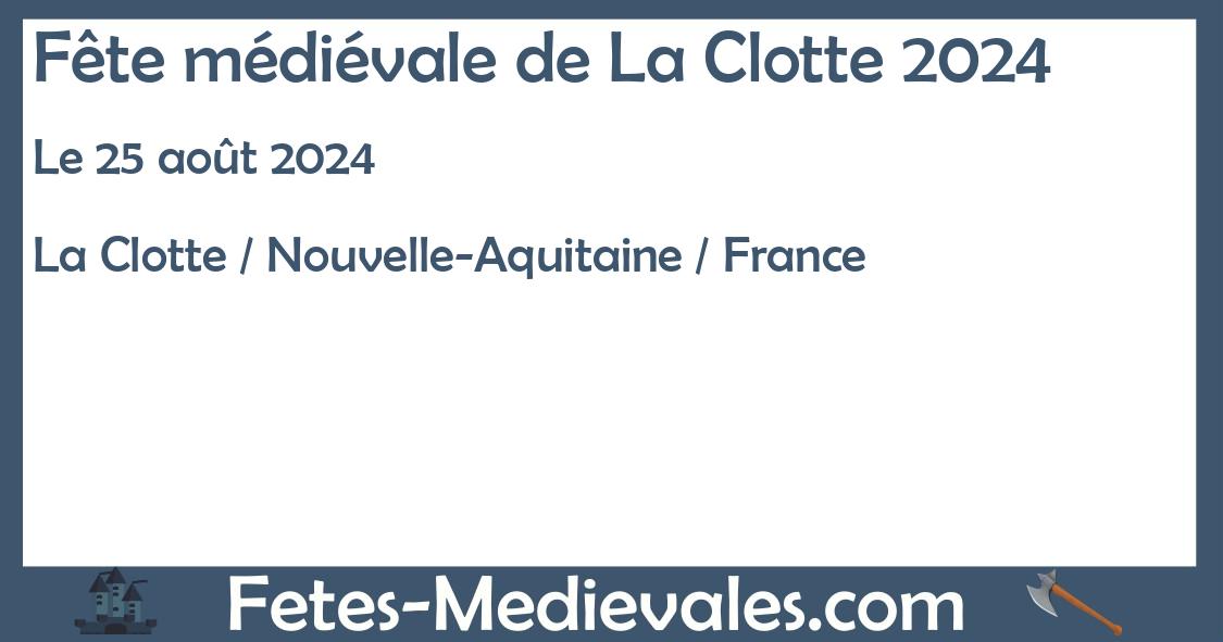 Fête médiévale de La Clotte 2024 sur le portail médiéval