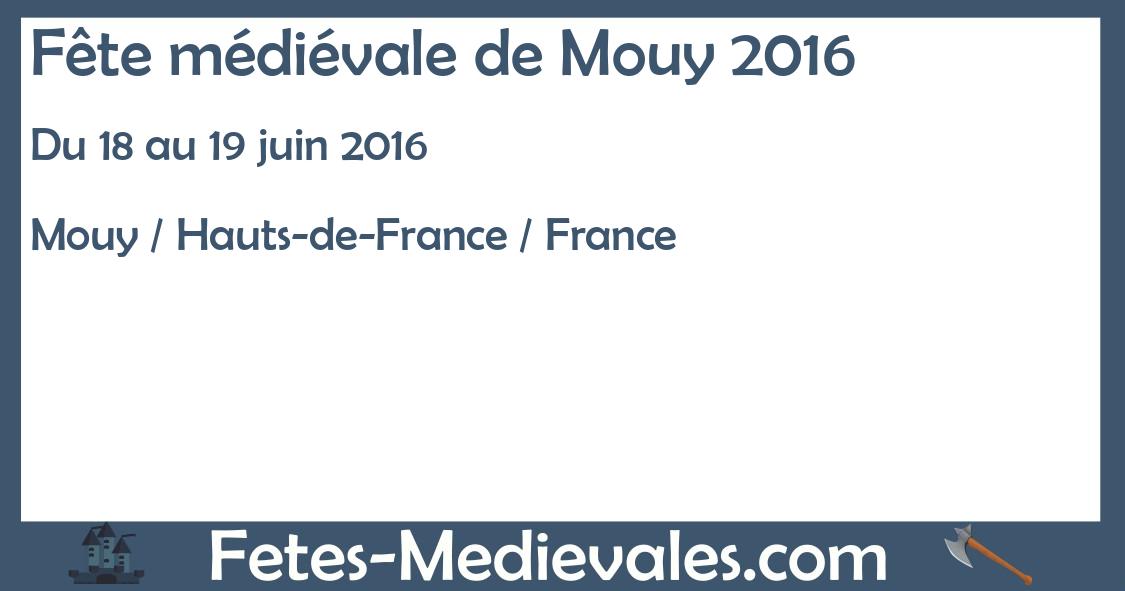 Fête médiévale de Mouy 2016 sur le portail médiéval