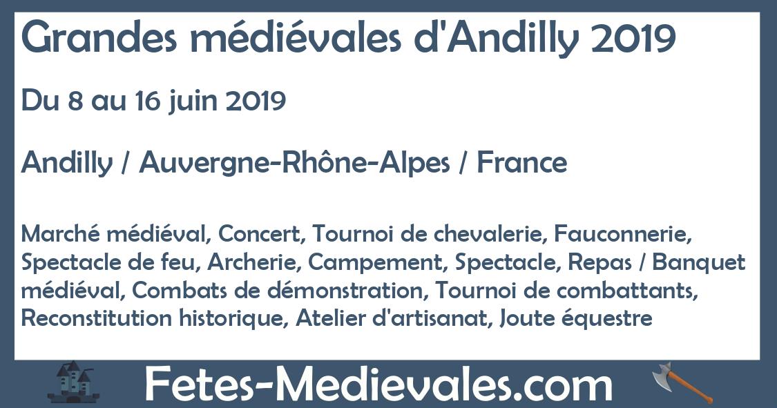 Grandes médiévales d'Andilly 2019 sur le portail médiéval