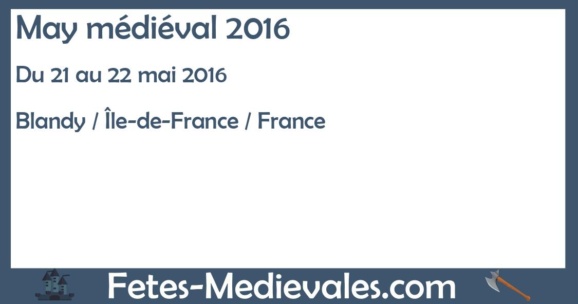 May médiéval 2016 sur le portail médiéval
